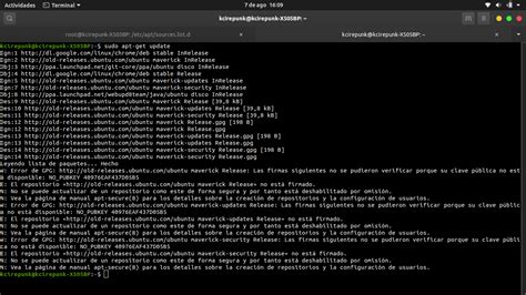 Linux Tengo Problema Con Mi Repositorio De Ubuntu 1904 Stack