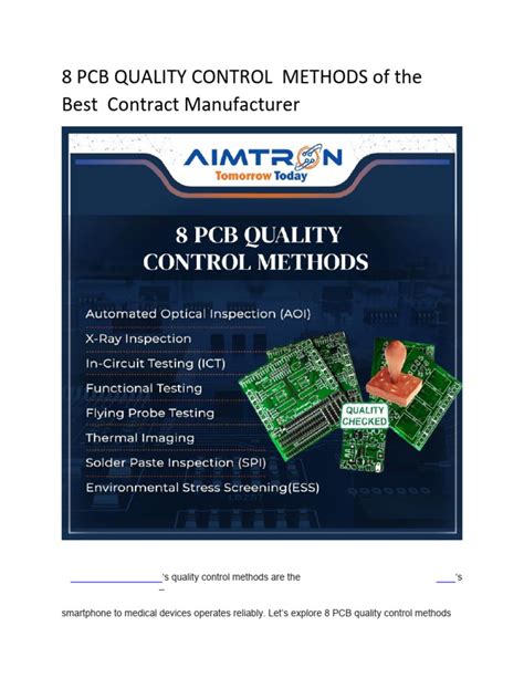 8 Pcb Quality Control Methods Pdf