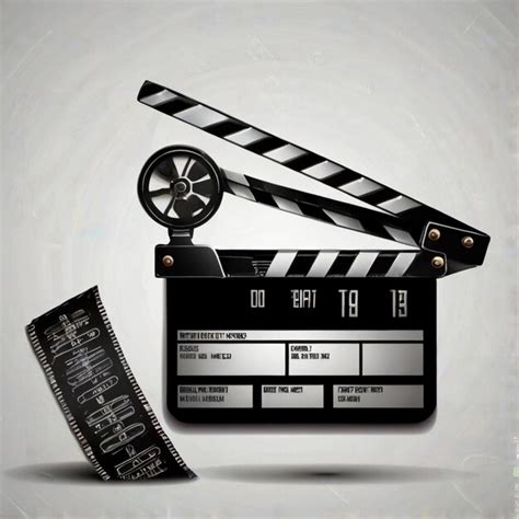 Clapper Board Or Clapperboard Vector Set Close And Open Clapper Board With Different View