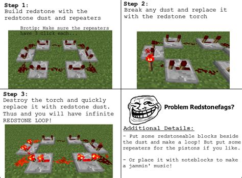 Infinite Redstone Loop Minecraft Rtrollscience