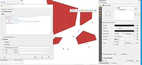 Counting Points Dynamically While Drawing Line In Qgis 318 Geographic Information Systems