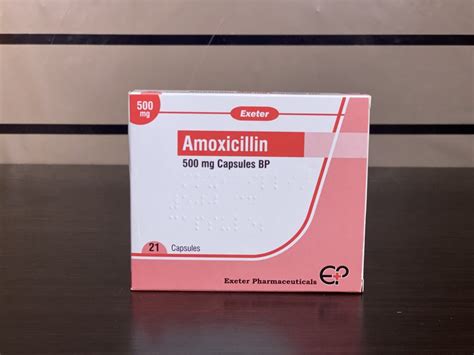 Amoxicillin Exeter Capsules 500mg 21s Scab Pharmacy Limited