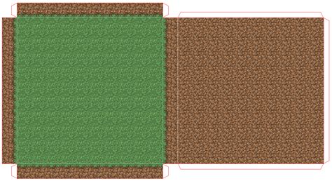 Minecraft Papercraft Grass Block My Xxx Hot Girl