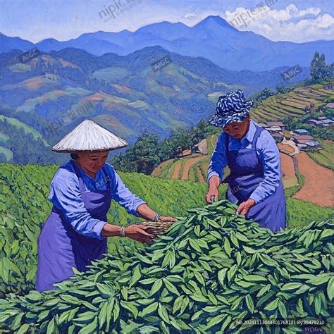 Ai创作图凤凰采茶装饰画 采茶女装饰画 采茶人原创插画 茶山油画 采茶绘画 采茶女小品 黎族丰收图 布依族采茶女 养蚕场景画 采茶人插画 茶山采茶的画 茶农制茶场景 烟农工作场景 采茶画面