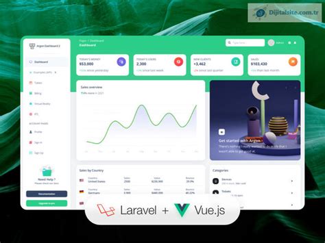 Vue Argon Dashboard 2 Laravel FULL STACK APP WITH VUE, LARAVEL, JSON:API