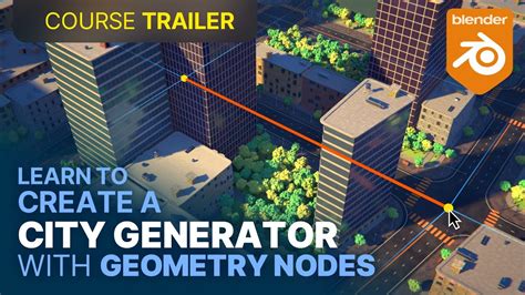 Зарезервирован Cgcookie Building A Procedural City Generator With Geometry Nodes Eng Rus