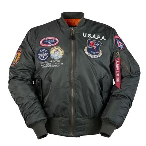Mens Ma 1 Aviator Jacket Us Military Pilot Flight Bomber Jacket