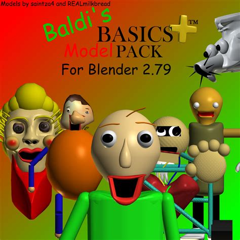 [blender 2 79] Baldis Basics Plus Model Pack V6 By Gabrielgalvao2019 On Deviantart