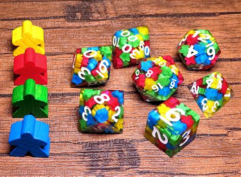 I Filled Some Dice With Many Mini Meeples Rdungeonsanddragons