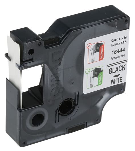 Dymo Black On White Label Printer Tape 12 Mm Width 5 5 M Length Rs Components Indonesia