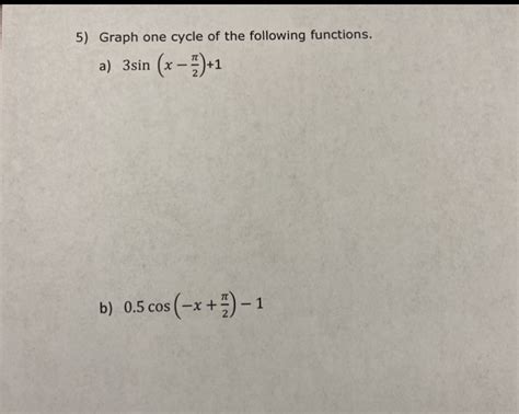 Graph One Cycle Of The Following