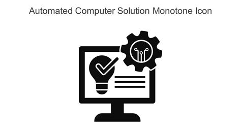 automated computer solution monotone icon in powerpoint pptx png and