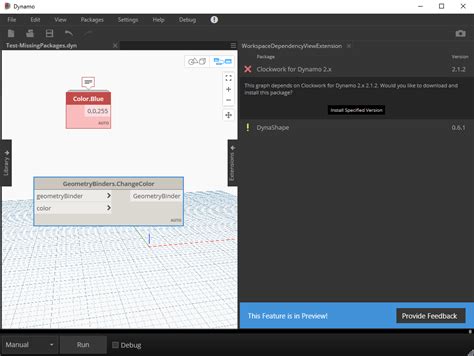 [request for feedback] dynamo graph package dependency display