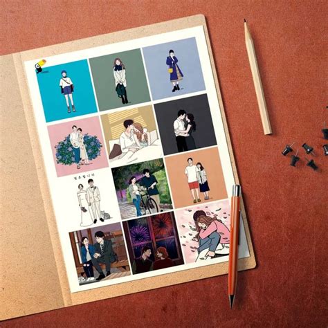 کمدا قیمت و خرید استیکر دختر وپسر ابعاد A5