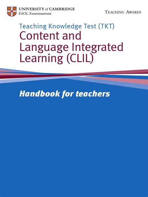 Tkt Clil Handbook Pdf English As A Second Or Foreign Language