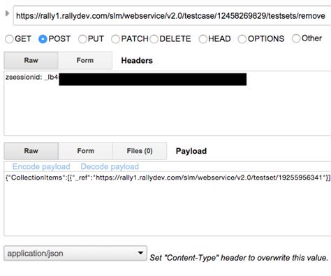 Java Unable To Remove A Testset From The Testsets Collection On Testcase Using The Rally Rest
