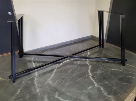 Angular Cross Style Metal Table Base Any Sizecolor Etsy