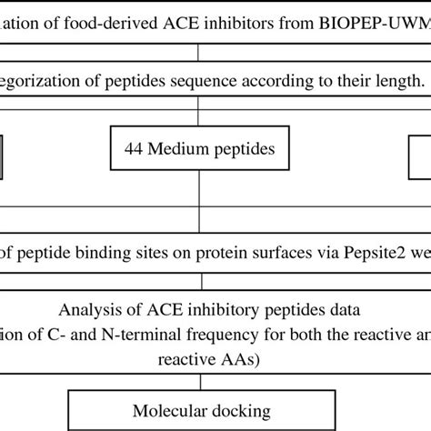 Schematic Flow Of Procedure For Ace Inhibitory Peptide Data Collection