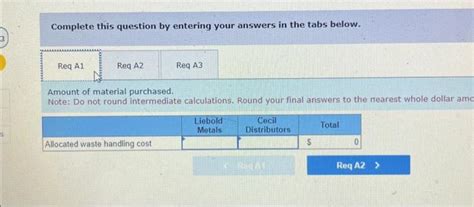 Solved Problem Algo Cost Allocation With Cost Flow Chegg Com