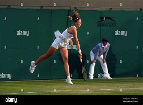Hannah Klugman In Action In The Girls Singles On Day Seven Of The 2023