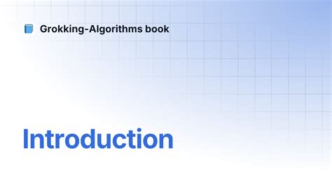 Introduction Grokking Algorithms Book