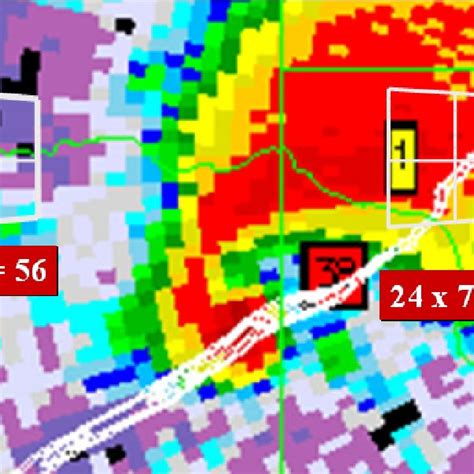 Original Unfiltered Reflectivity Field Overlaid Are Scit Cell