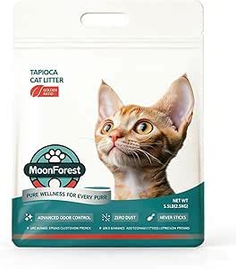 Tapioca Cat Litter Clumping Low Dust For Automatic Litter