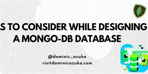Important Considerations For Designing A Schema In MongoDB DEV Community