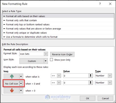 Up And Down Arrows In Excel Using Conditional Formatting