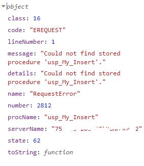 MSSQL Plus Cannot Find My Stored Procedure General Node RED Forum
