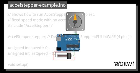 Accelstepper Example Ino Wokwi ESP STM Arduino Simulator