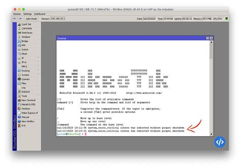Mikrotik System Error Critical Router Was Rebooted Without Proper