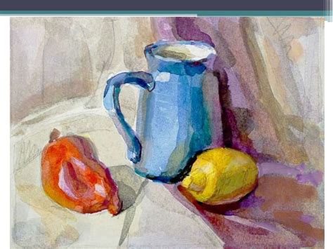 Натюрморт Рисование с натуры Кувшин и яблоко презентация онлайн