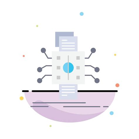 Analysis Data Datum Processing Reporting Flat Color Icon Vector 13129118 Vector Art At Vecteezy