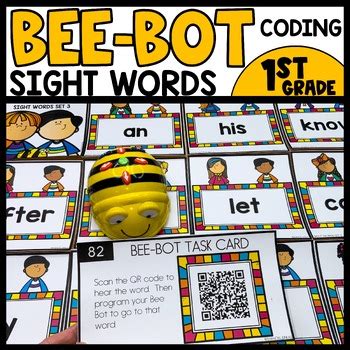 Bee Bot Coding Activity Mat Bee Bot SIGHT WORD Practice SET 3 TpT