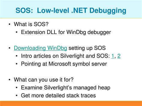PPT Silverlight Debugging PowerPoint Presentation Free Download ID
