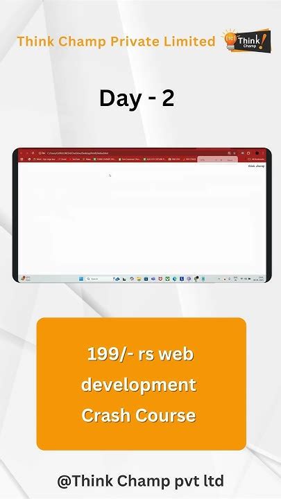 Web Development Crash Course Thinkchamp Learnpython Education