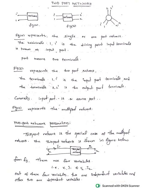 Two Port Parameters Pdf