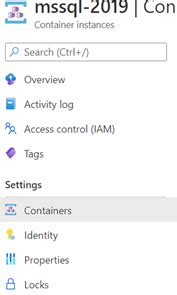 Azure Container Instance And SQL Server Part All About Tech