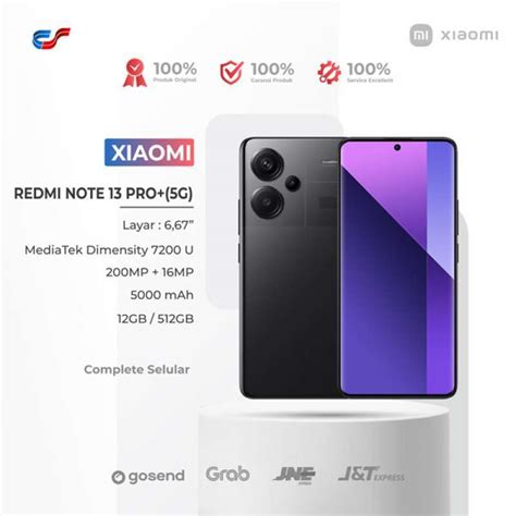 Promo Xiaomi Redmi Note 13 Pro Plus 5g 12gb 512gb Garansi Resmi Black Pro 12 512 Diskon 2