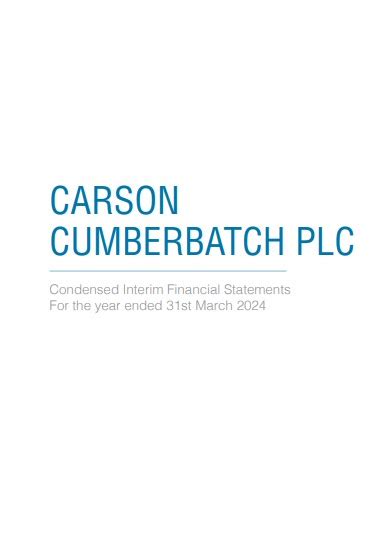 Investor Relations Financial Reports Carson Cumberbatch Plc