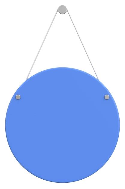 Empty Hanging Sign 3d Illustration Premium Photo