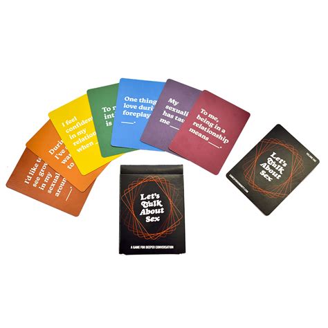 Lets Talk About Sex Deck Connection Card Game Intimacy And Desire Games For Humanity Lets Talk About Sex Deck Connection Card Game Intimacy And Desire Games For Humanity