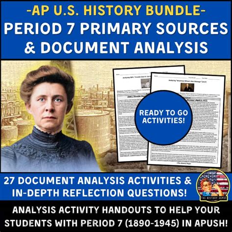 Apush Period 7 Document Analysis And Primary Sources Bundle 28