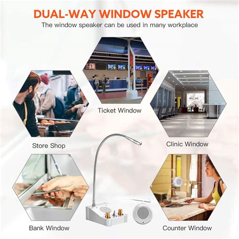 Window Intercom Dual Way Window Speaker System Int Vicedeal