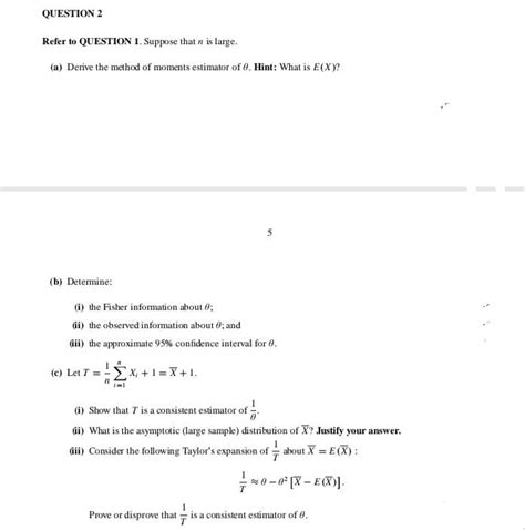 Solved Refer To QUESTION Suppose That N Is Large A Chegg Com