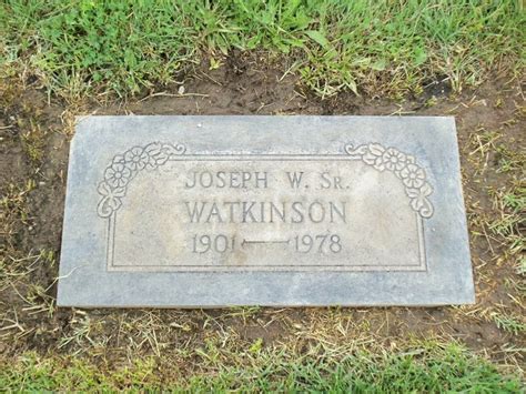 Joseph Willard Watkinson Sr 1901 1978 Find A Grave Memorial