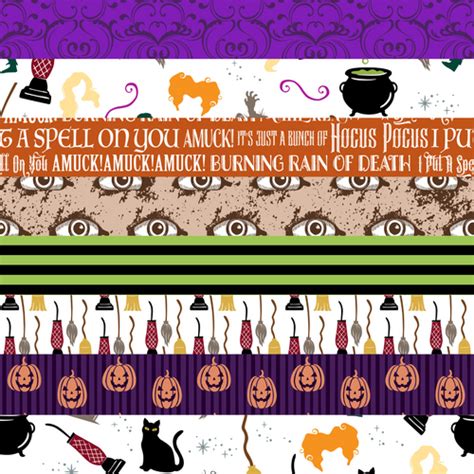 Hocus Pocus Border Sheet Scrappineverymemory