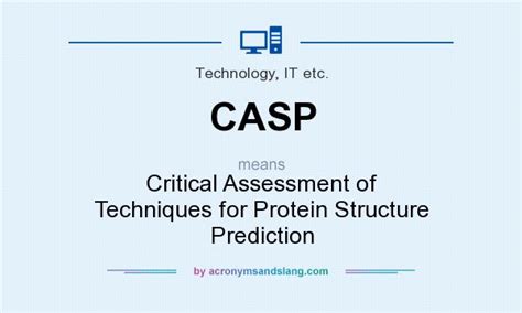 Casp Critical Assessment Of Techniques For Protein Structure Prediction In Technology It Etc