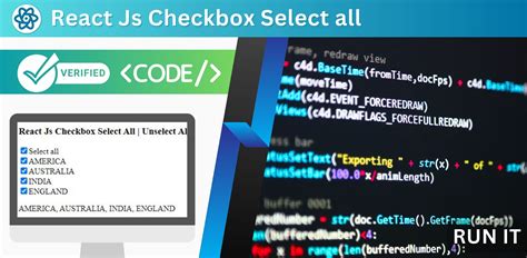 React Select All Checkbox Reactjs Checkbox Select All Unselect All Javascript Js Example